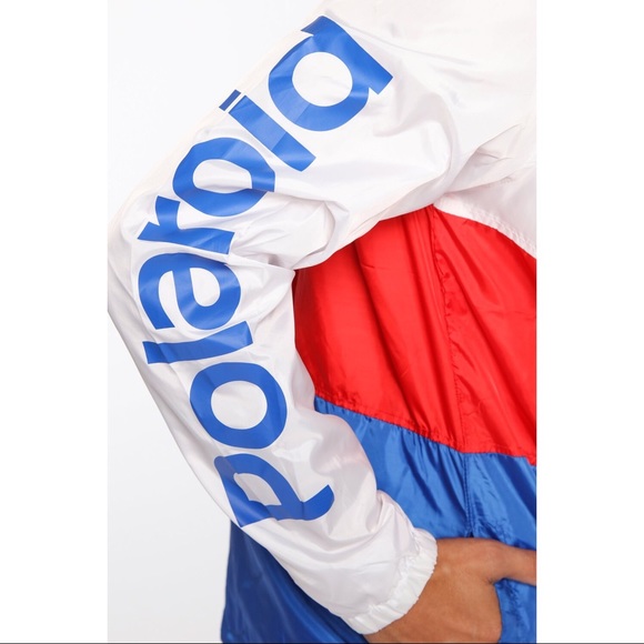 Polaroid | Jackets & Coats | Polaroid Supercolor 34 Zip Windbreaker ...